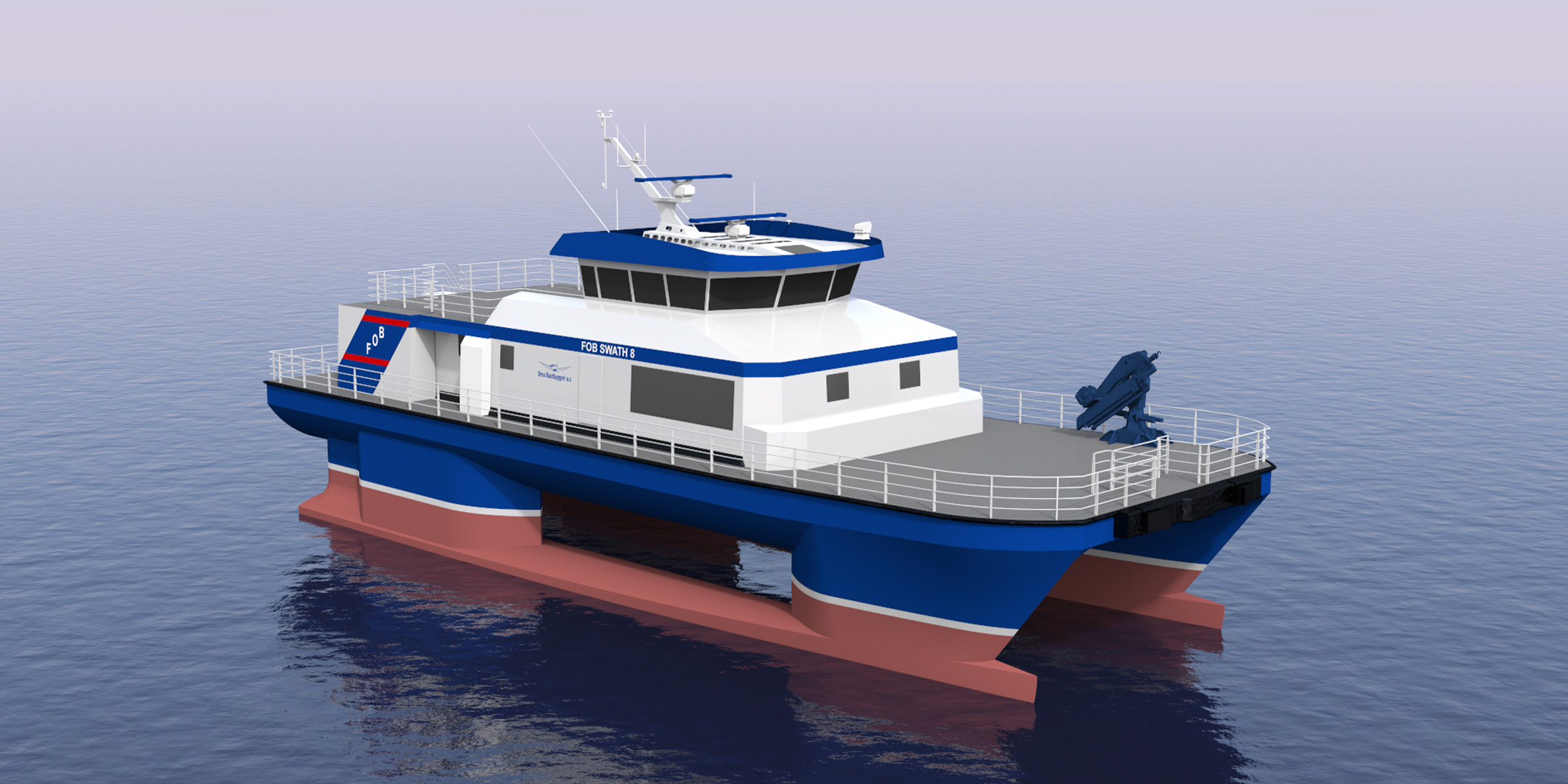 Crew transfer vessel powered by BOS Power propulsion systems